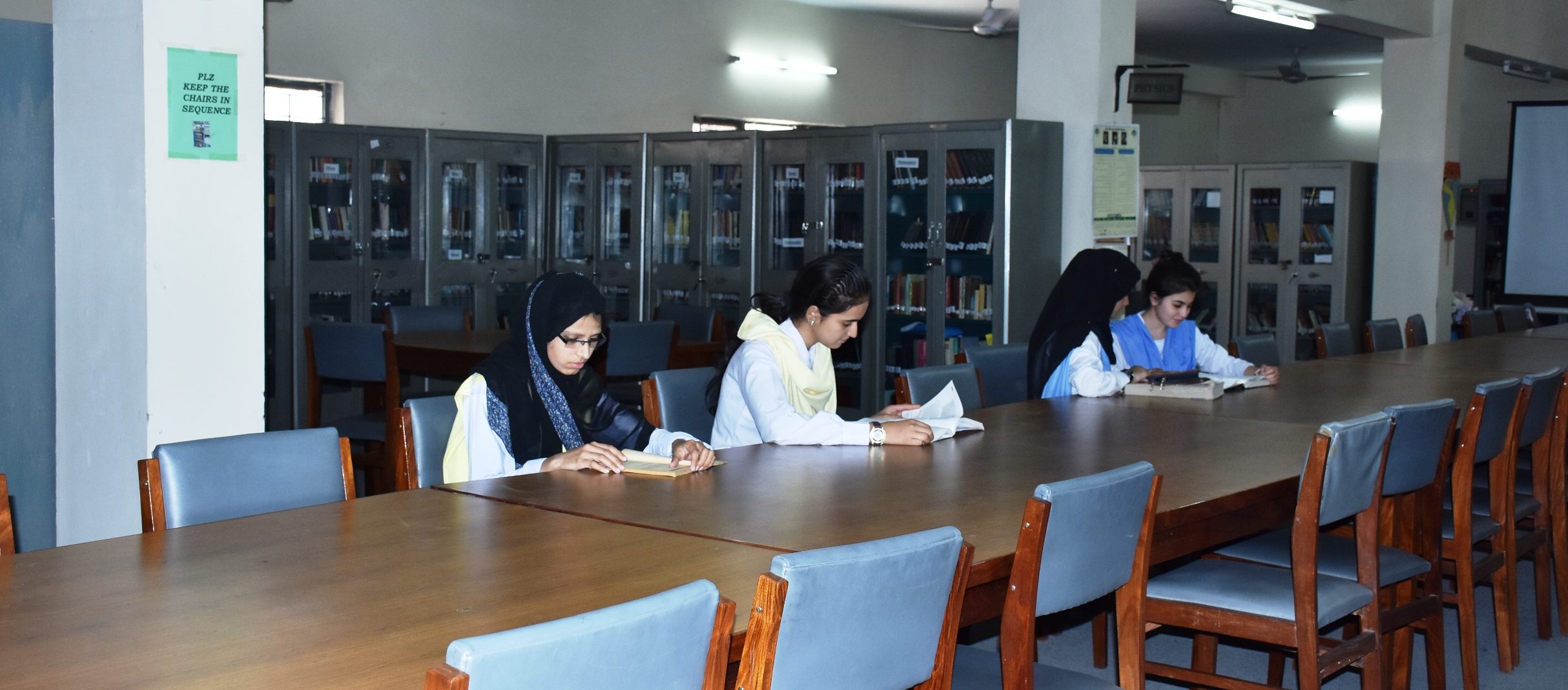Library with Students - Rawalpindi Women University